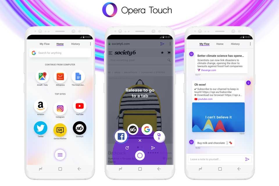 Opera Touch: Browser Handphone Baru Yang Efisien – Urbandigital