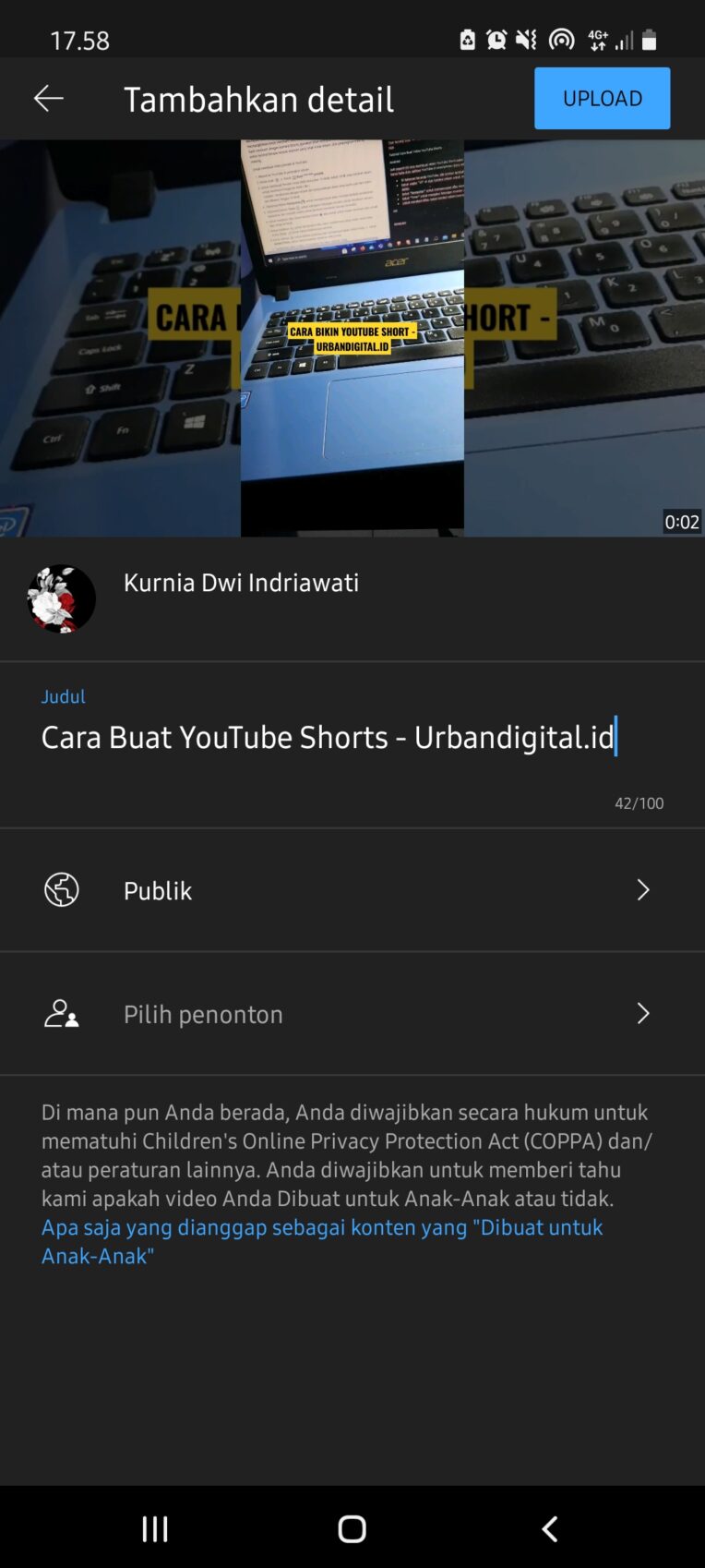 Tutorial Cara Buat YouTube Shorts (Cepat, Gampang & Lengkap) – Urbandigital