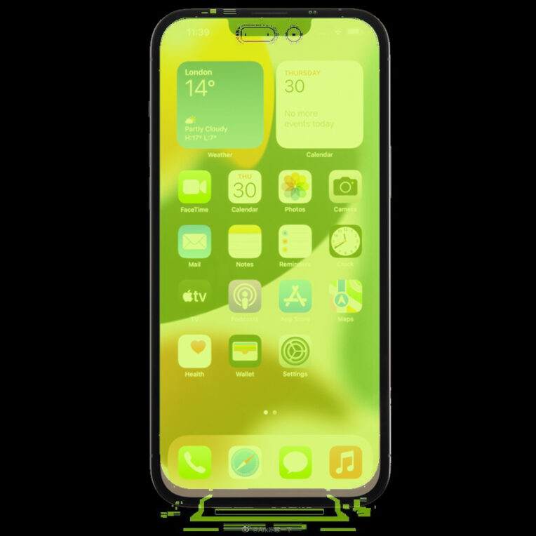 Skema Lubang Kamera di Layar iPhone 14 Pro Tampak Lebih Besar ...