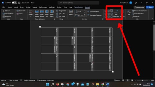 3 Cara Mengubah Rotasi Tabel di Microsoft Word Termudah – Urbandigital