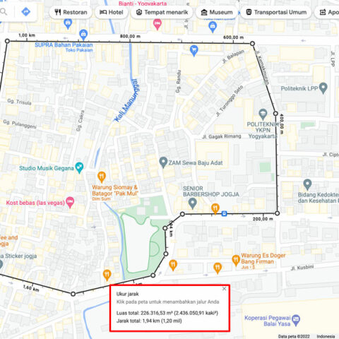 Cara Mengukur Jarak Rute Buatan Sendiri di Google Maps – Urbandigital