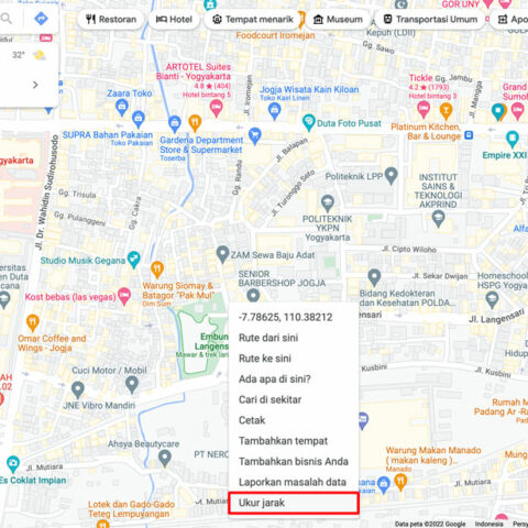 Cara Mengukur Jarak Rute Buatan Sendiri di Google Maps – Urbandigital